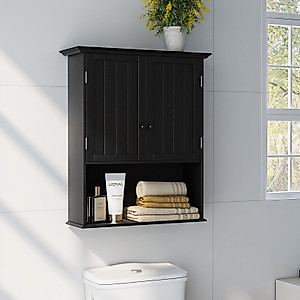 WATERJOY Medicine Cabinet with 2 Doors and an Adjustable Shelf for Living Room