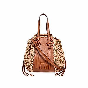 Ulla Johnson Women's Gio Crossbody Bag, Natural Melange, Tan, One Size