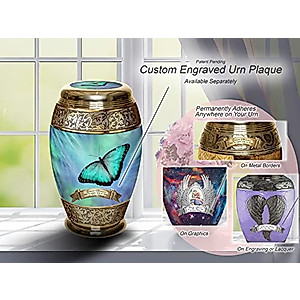 Bokeh Butterfly Urns for Human Ashes Adult Female Large, XL or Small Urns for Human Ashes & Urns for Ashes Adult Female for Home Burial Butterfly Urn
