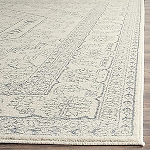 SAFAVIEH Adirondack Collection 8' x 10' Ivory / Silver ADR108B Oriental Medallion Non-Shedding Living Room Bedroom Dining Home Office Area Rug