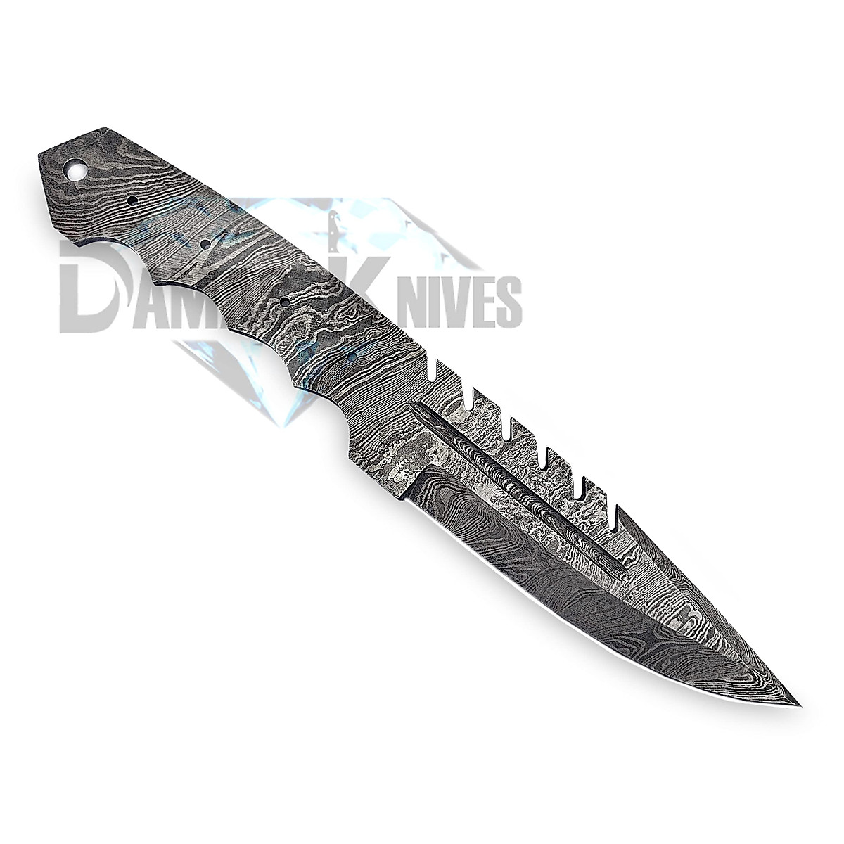 Custom Handmade Damascus Steel Blank Blade for Knife Making HB 12
