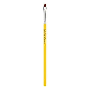 Bdellium Tools Professional Makeup Brush - Studio Series 762 Small Angle - With Soft Synthetic Fibers, For Shaping & Filling Eyebrows (Yellow, 1pc)