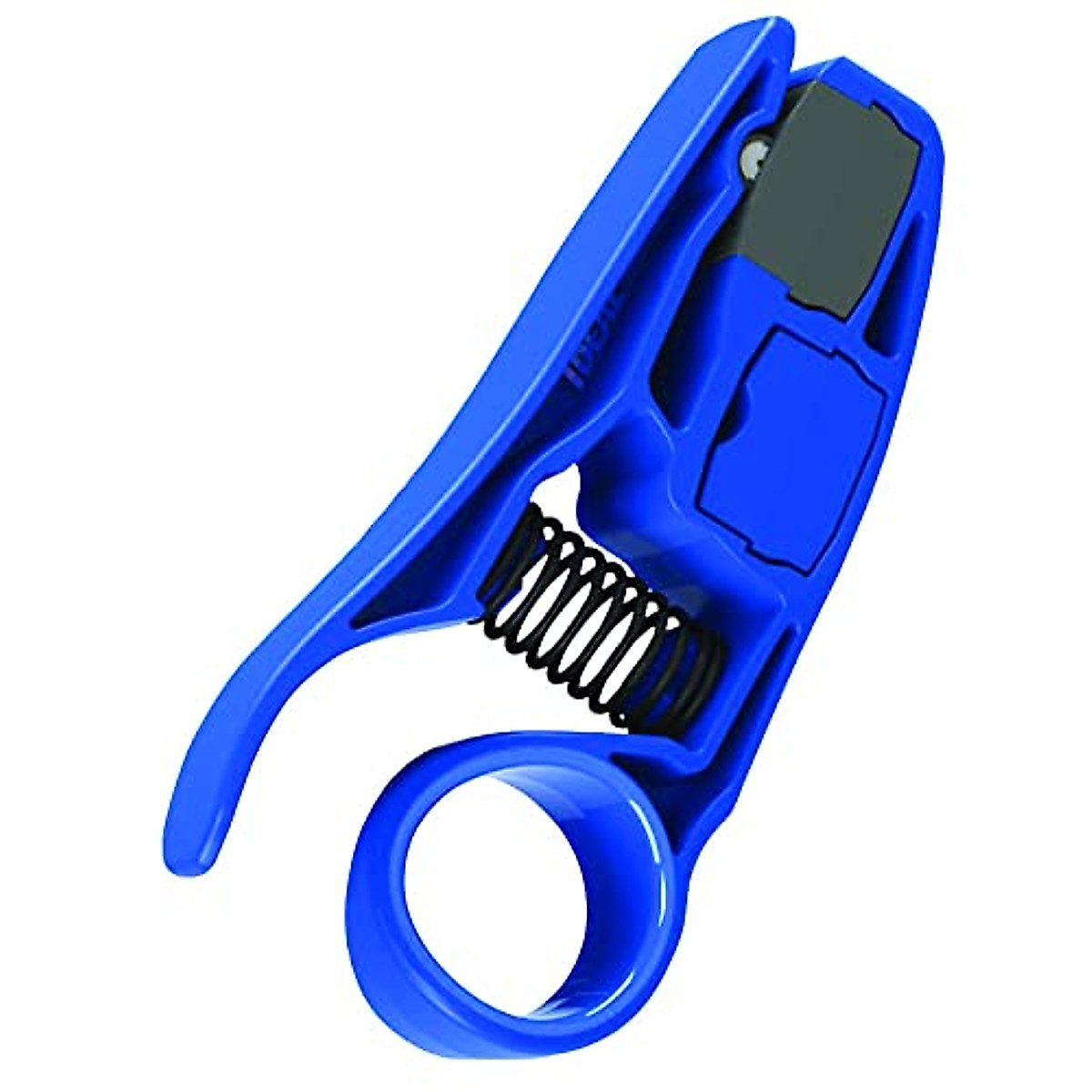 IDEAL Industries, Inc. 45-605 PrepPRO Coax/UTP Cable Stripper, Cable Stripping Tool for RG-59/RG-59 Plenum/RG-6/RG-6 Plenum/RG-6 Quad/RG-6 Quad Plenum, Blue, 1 Coax Stripper,Gray