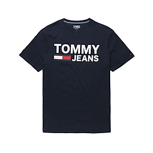 Tommy Hilfiger mens Short Sleeve Graphic T-shirt T Shirt, Deep Blue, X-Large US