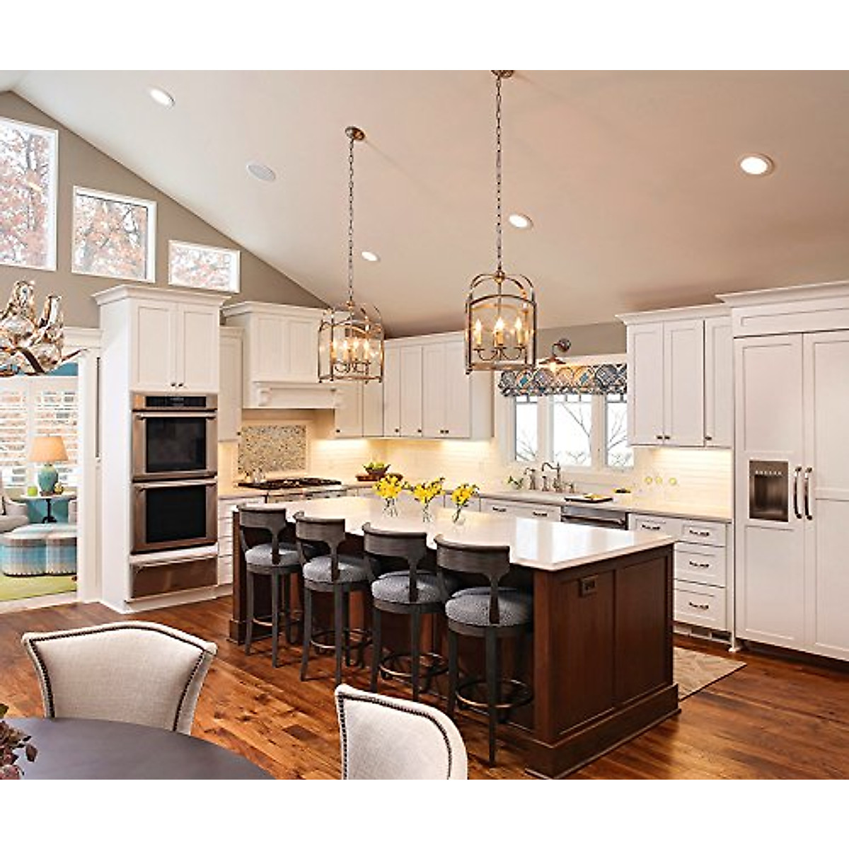 LVWIT B11 LED Filament Bulb E26 Candelabra Medium Base 2700K Warm White, 4W(60W Equivalent) 500 Lumens Non-Dimmable Decorative Candle Light Bulb, Pack of 6