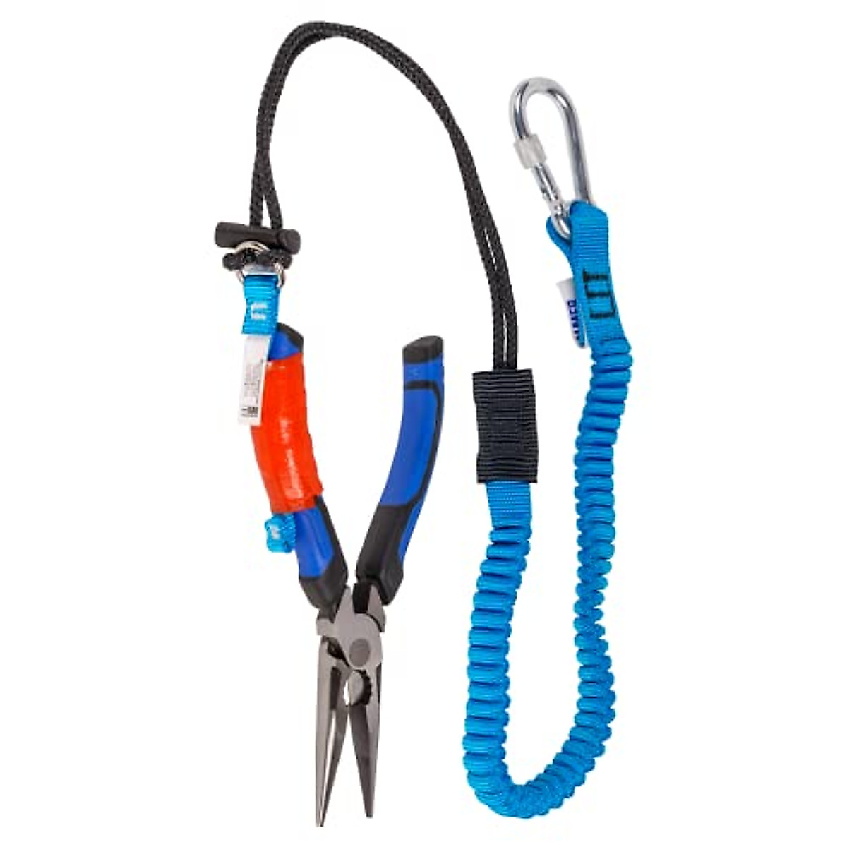 Palmer Safety Tool Lanyard w/Single Carabiner & Adjustable Loop End, Maximum Strength 7KG / 15.0lbs, 52" Total Length, Aluminum Screw Lock Carabiner T2203 (1-Pack)