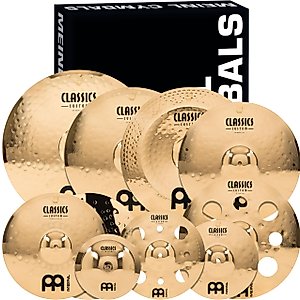 Meinl Cymbals CC4680-TRB Classics Custom Pack Triple Bonus Cymbal Box Set with FREE 8" Bell, FREE 10" Splash and FREE 12" Trash Splash (VIDEO)