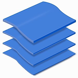 Thermal Pad 6W/mK 4 Pack, 100x100mm 0.5mm 1mm 1.5mm 2mm Silicone Cooling Pad GPU Non Conductive Heat Resistance Extreme Odyssey Cover for Laptop Heatsink/CPU/GPU/SSD/IC/LED Cooler