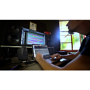 IK Multimedia iLoud Micro Monitor 50 watt portable wireless bluetooth studio reference monitors, dual speakers for music production, mixing, mastering, composing, producing and DJs