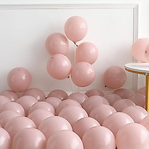 Dusty Pink Balloon Arch Garland Kit,141 Pcs Dusty Pink Light Pink Neutral Sand White Balloons for We Can Bearly Wait Baby Shower Gender Reveal Birthday Wedding Decoration