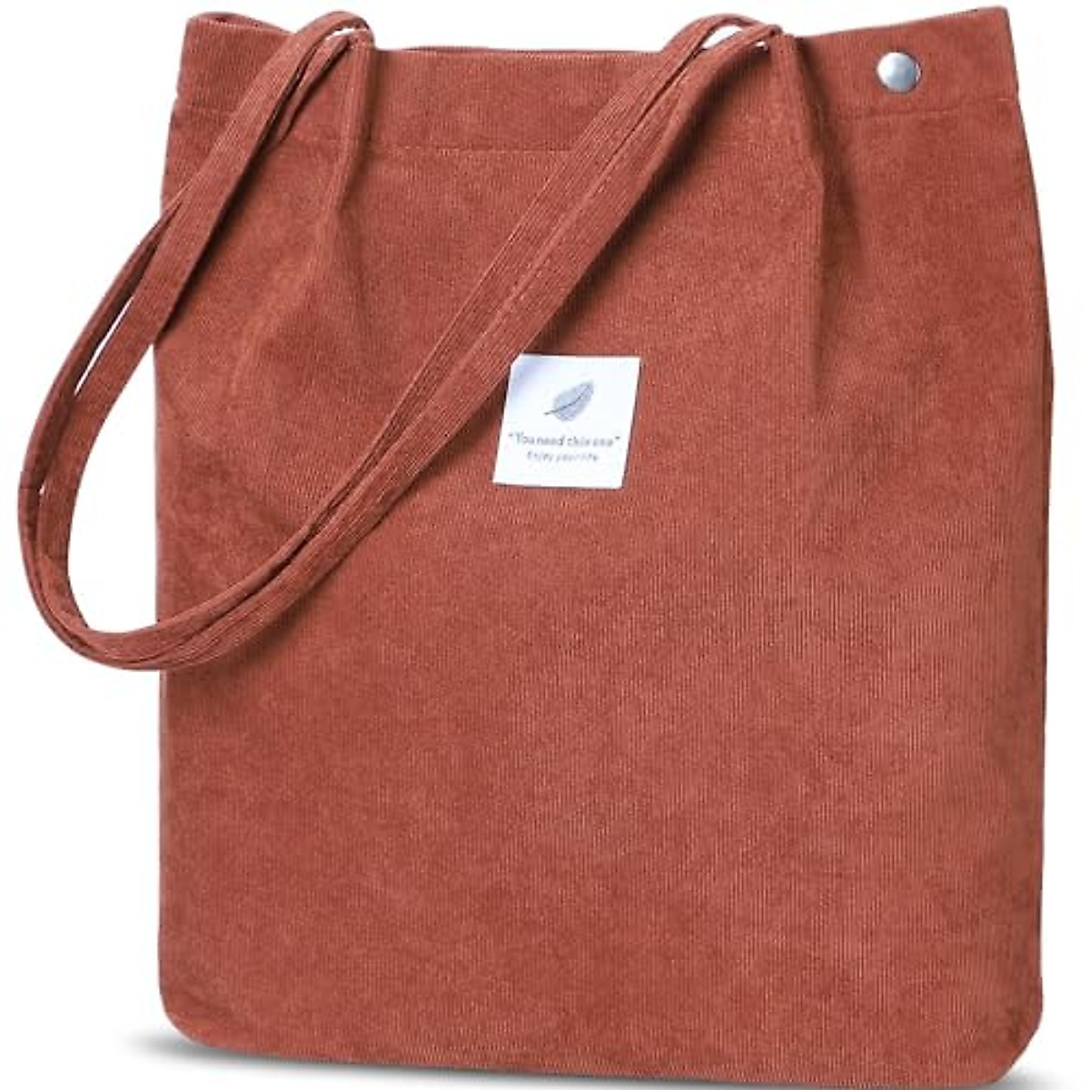 WantGor Large Corduroy Totes Bag Women's Casual Purses Work Handbags Big Capacity Shopping Bag