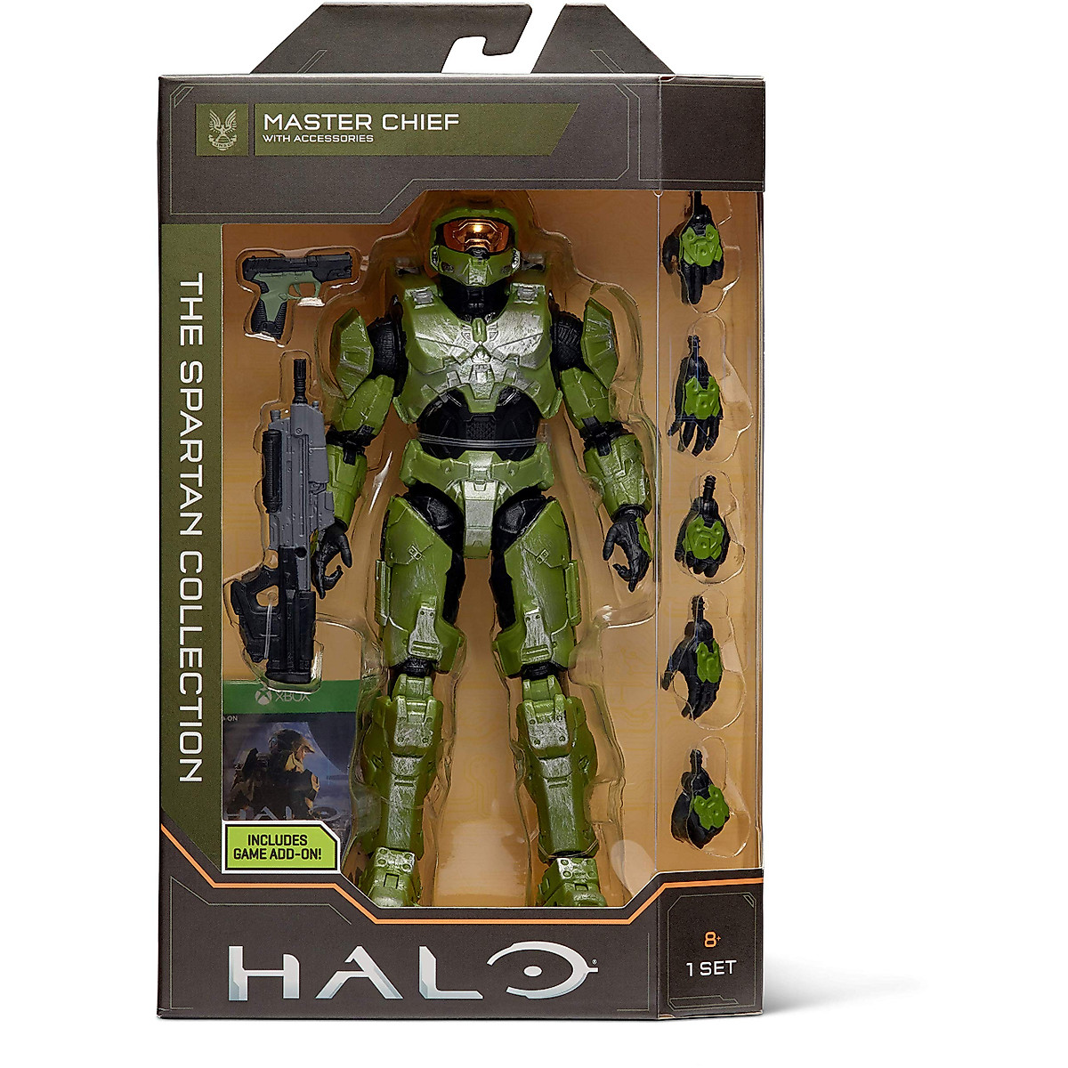 HALO 6.5” Spartan Collection – Master Chief Highly Articulated, Poseable with Weapon Accessories - Scaled to Play & Display