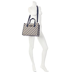 GUESS Izzy 2 Compartment Tote, Navy Logo