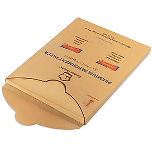 Parchment Paper Baking Sheets Unbleached Non-Stick Precut 12x16 Inches Will Not Curl Pack of 200