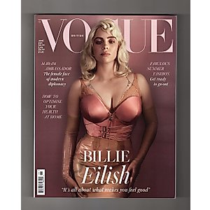 UK Vogue Magazine June 2021, Billie Eilish debuts new look on British Vogue cover, reflects on negative body commentary [Single Issue Magazine]