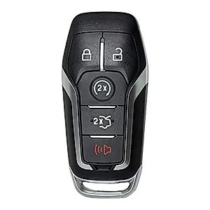 Keyless2Go Replacement for 5 Button Smart Key for Proximity Remote for Ford M3N-A2C31243300 164-R7989