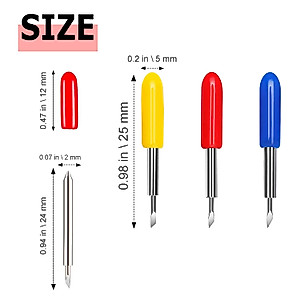 20 Pcs Replacement Blades for Cricut Explore Air2/Air 3 /Maker Cutting Machines - Including 5PCS Fine-Point Blades, 10PCS Standard Blaeds and 5PCS Deep Cutting Blades for Replacement Cricut Blades