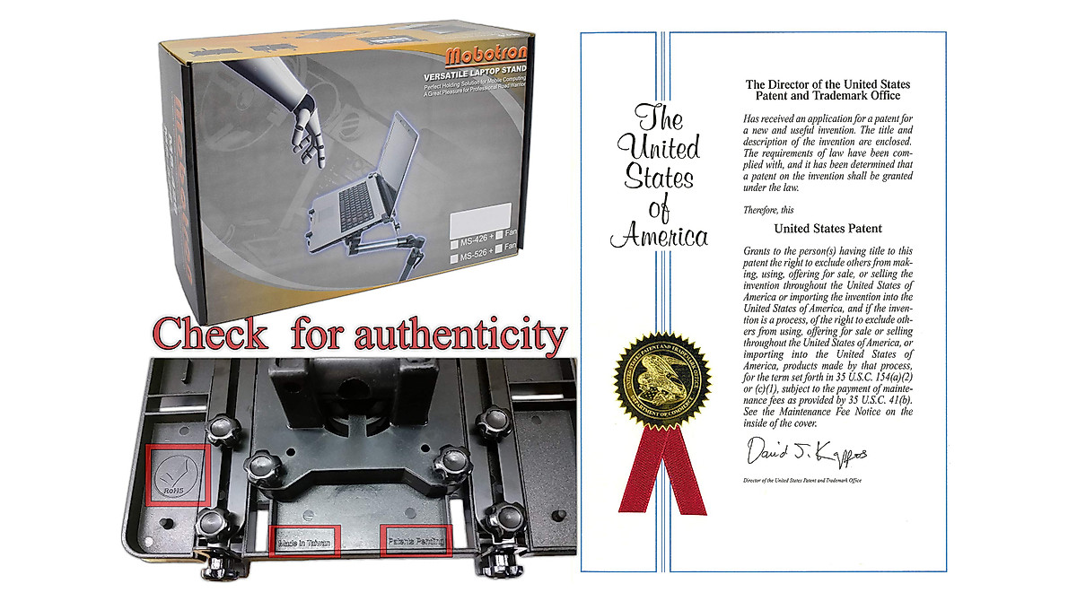 Mobotron MS-426 Laptop Mount - Adjustable & No Drilling