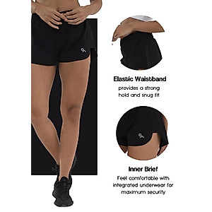 GYMCO | Women's Short StormBreaker - Sports Shorts with Sweat Technology, Shorts for Training. Black/Black