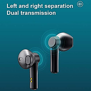 Gaweb Earphones, LB-8 Headphones Low Latency Long Standby ABS Clear Sound Wireless Earbuds for Work - Pink