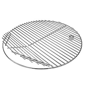 Grisun Round Cooking Grate 19.5 Inch - for Akorn Kamado Ceramic Grill, Pit Boss K24, Louisiana Grills K24, Char-Griller 16620, Solid Rod Round Grill Grate, 304 Stainless Steel