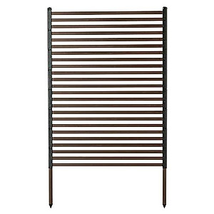 QILIN Garden Decorative Fence, Privacy Screen Courtyard Ground Pipe Fence Inserted Ground Outdoor Gardening Climbing Vine Flower Stand