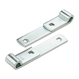 National Hardware N130-005 290BC Screw Hook/Strap Hinges in Zinc plated, 2 pack,6 Inch