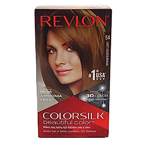 Revlon ColorSilk Hair Color 54 Light Golden Brown 1 Each ( Pack of 3)