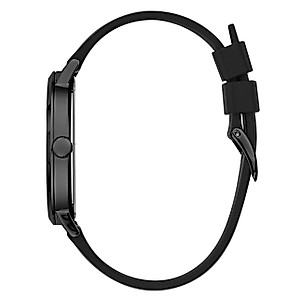 GUESS Iconic Studded Black Logo Silicone Watch. Color: Black (Model: U1161G2)