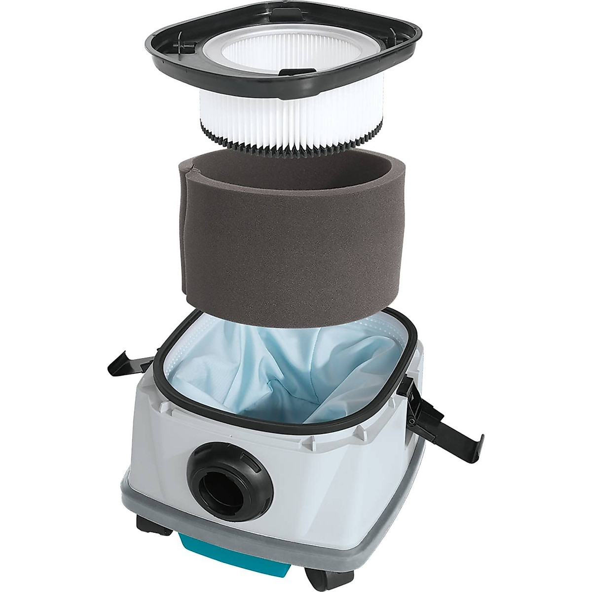 Makita XCV22PTU 36V (18V X2) LXT® Brushless 2.1 Gallon HEPA Filter Dry Dust Extractor/Vacuum Kit, AWS® (5.0Ah)