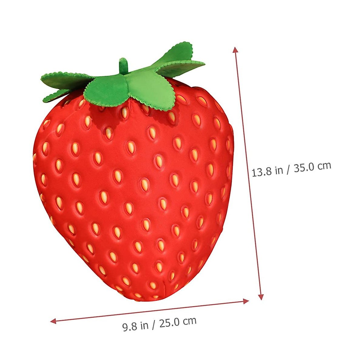 Decor Decorative Cute Adorable Strawberry Fruit Food Kawaii Huggable Soft Red Girls Funny Plushie Cm/inch Pillows Stuffed for Large Accent Hugging Cuddle Pillow Throw