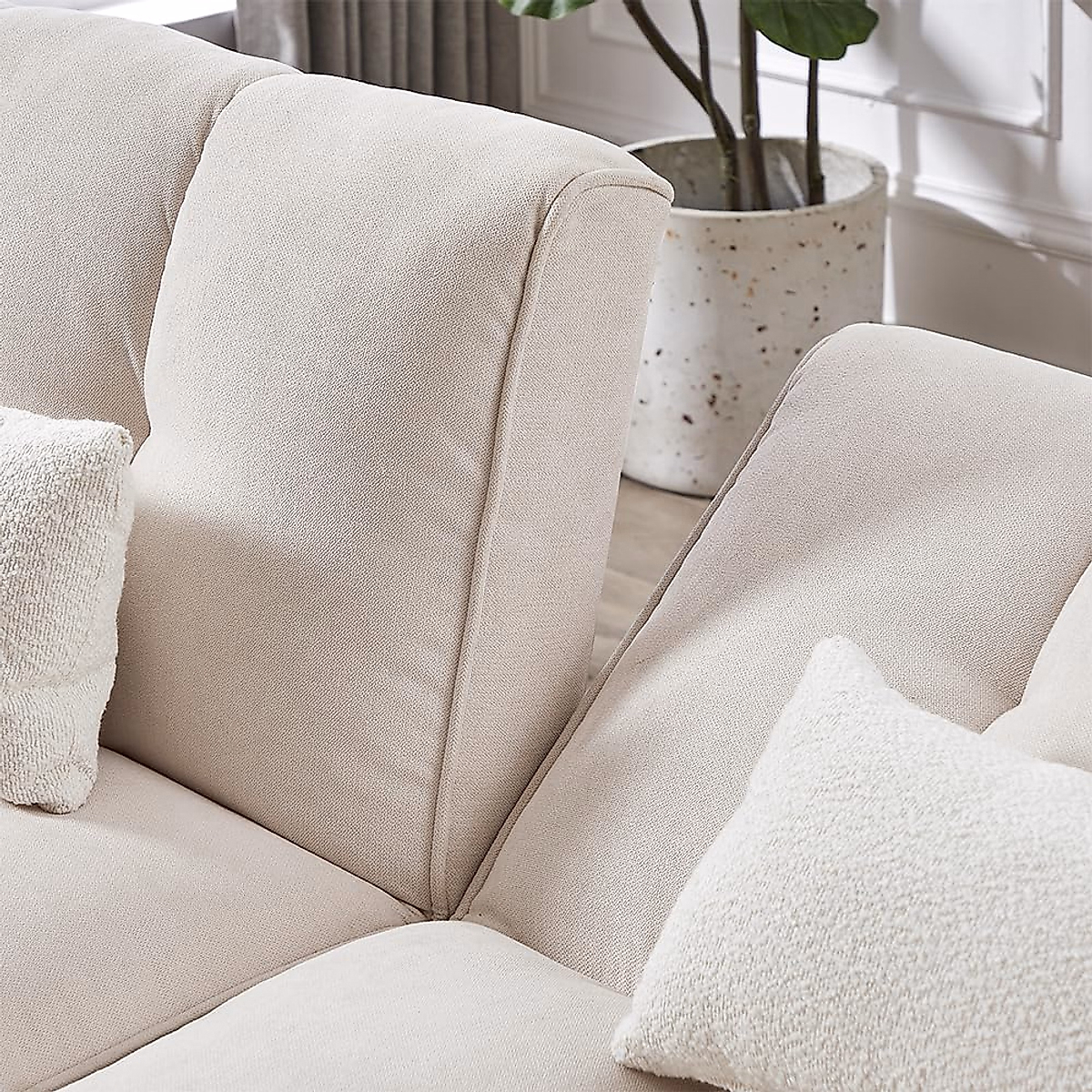 P PURLOVE Convertible Tufted Futon Sofa Bed,Adjustable Couch Sleeper with Adjutable Back,Upholstered Loveseat Sofa & Couch for Apartment, Living Room,Home Office