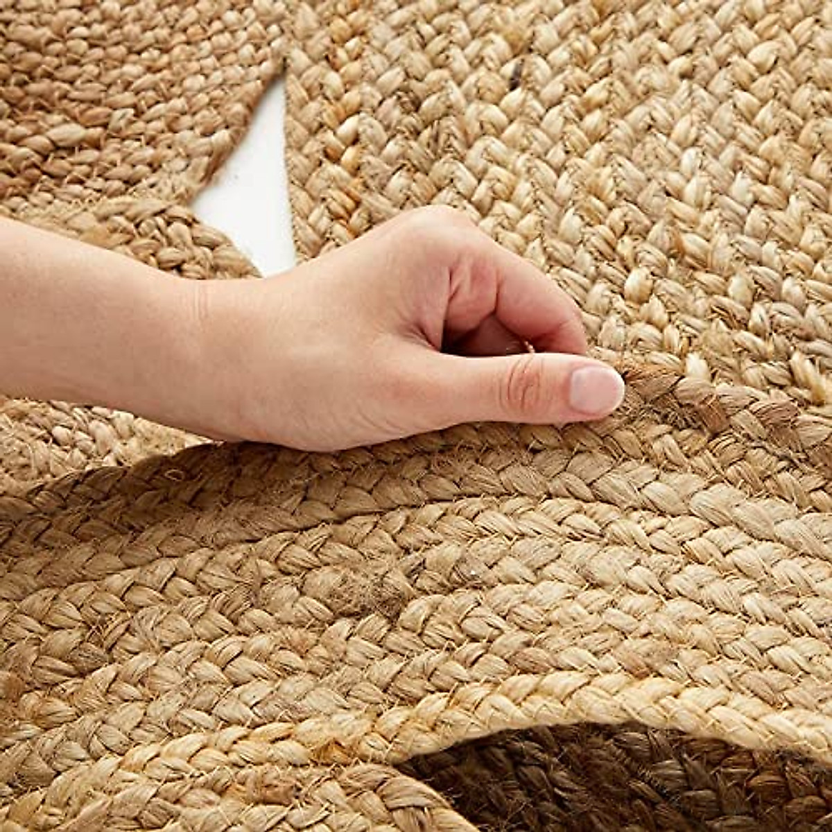 Round Braided Jute Rug (4 x 4 Ft)