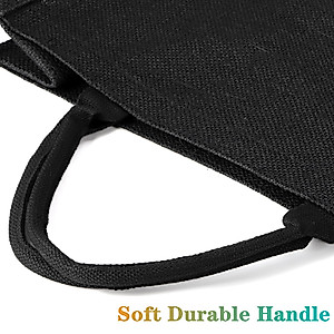 DEAYOU 6 Pack Jute Tote Bag, Burlap Gift Tote with Handle, Grocery Shopping Bag for DIY, Wedding,15.4''x12.2''x5.9''