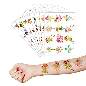 Fairy Tattoos Birthday Party Supplies Decorations Party Favors 96PCS Tattoos Stickers Cute Kids Girls Boys Gifts Classroom School Prizes Themed Christmas