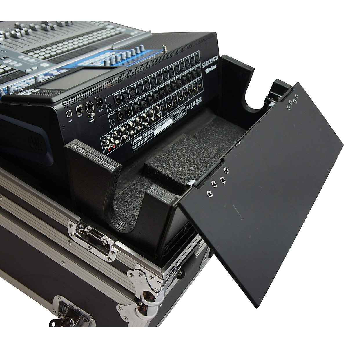 Harmony Audio HCPRE2442DHW Flight Dog House Road Case Compatible with Presonus StudioLive 24 Mixer
