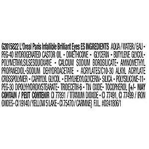 L’Oréal Paris Brilliant Eyes Shimmer Liquid Eye Shadow, Longwearing Lasting Shimmer, Crease Resistant, Flake-Proof, Precision Applicator, Quick Dry, Non-Greasy, Diamond Drop, 0.1 oz.