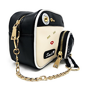 Crossbody Bag For Women Trendy Leather Phone Shoulder Bag with Zipper Pocket Unique Cute Purse Handbags