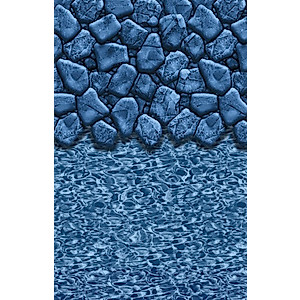 Swimline 24-Feet Round Boulder Swirl Overlap Liner