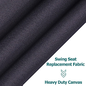 StorMaster Outdoor Replacement Swing Seat Cover Patio Swing Cover Chair Bench Replacement Cover Heavy Duty Canvas Waterproof Swing Seat Cover 50.00 x 19.68 x 19.68 Inch