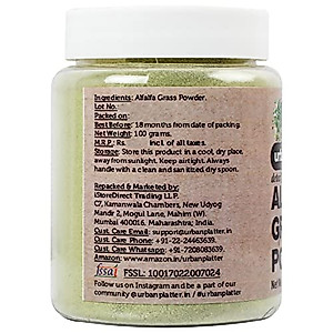 Urban Platter Alfalfa Grass Powder, 100g [Father of all Foods, Certified Organic]