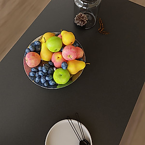 AWQM 3 Piece Dining Table Set, Small Kitchen Table and 2 Stools, Kitchen Breakfast Dining Table Set, Breakfast Table of 35.43 x 23.62 x 29.92 inches, Stools of 13.8 x 13.8 x 17.8 inches, Black