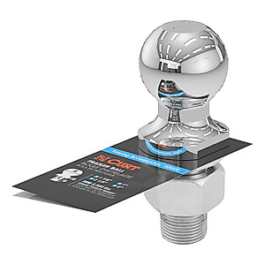 CURT 40002 Chrome Trailer Hitch Ball, 3,500 lbs, 1-7/8-Inch Diameter, 1 x 2-1/8-Inch Shank