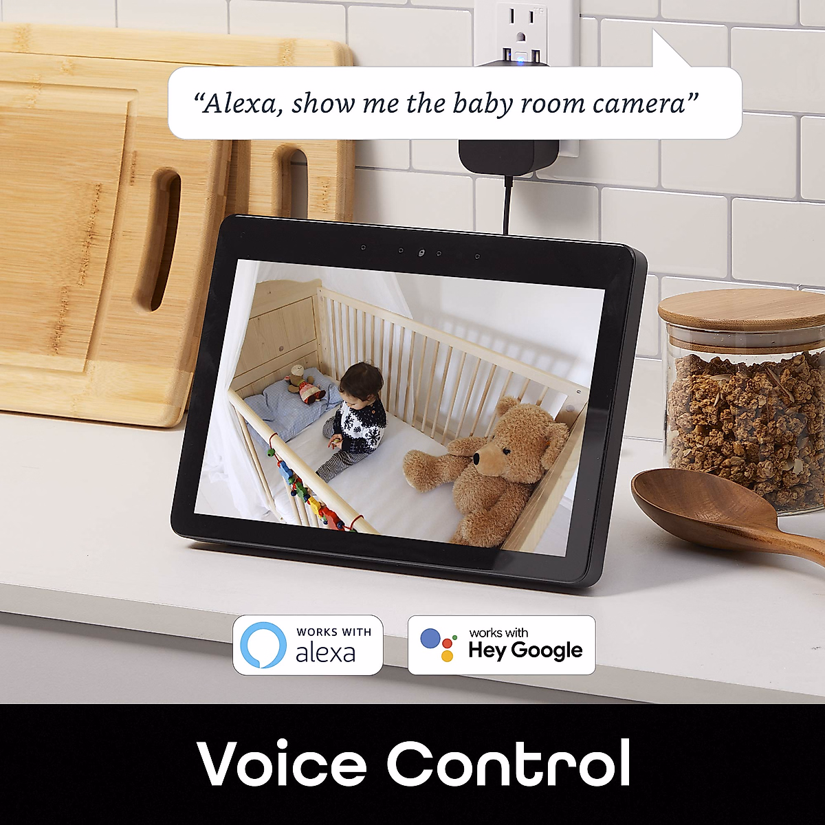 Scope 1080p HD Smart Auto-Tracking Security Camera, White