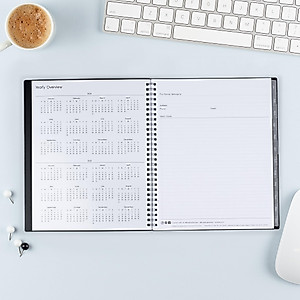 Blue Sky 2024 Monthly Planner, January - December, 8" x 10", Flexible Cover, Wirebound, Enterprise (144727)