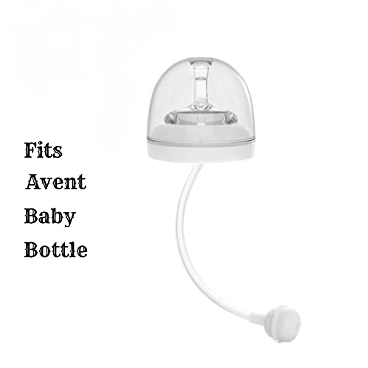 ChengFu Baby Bottle Lid, Baby Bottle Straw Lid, Baby Bottle Straw Cup Compatible with Philips Avent Baby Bottle, Food-Grade Silicone Material, BPA-Free, Spill-Proof