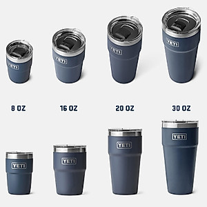 YETI Rambler 16 oz Stackable Tumbler, Vacuum Insulated, Stainless Steel with MagSlider Lid, Cape Taupe