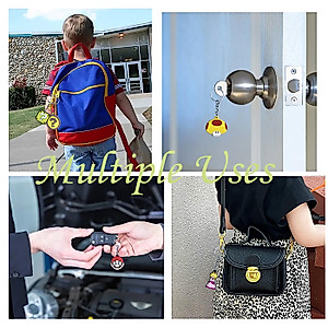 YAOSHUXIAN 20Pcs Keychains Party Favors Keychains Kids Birthday Party Favors Keychains Backpack Keychains School Carnival Rewards Prizes