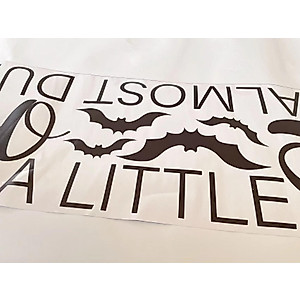 Tenelat A Little Boo is Almost Due Baby Shower Decal for Balloon Arch - Halloween Boo Backdrop Sticker,Bat First Birthday Photography Background, Kids 1st Birthday Party Decor (A Little Boo Decal)