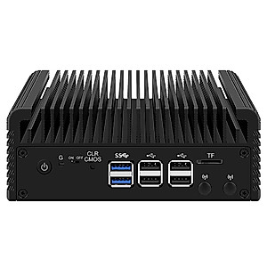 CWWK Mini PC Intel N Series 4-core N100 Fanless Mini Host Soft Route. (Barebone)